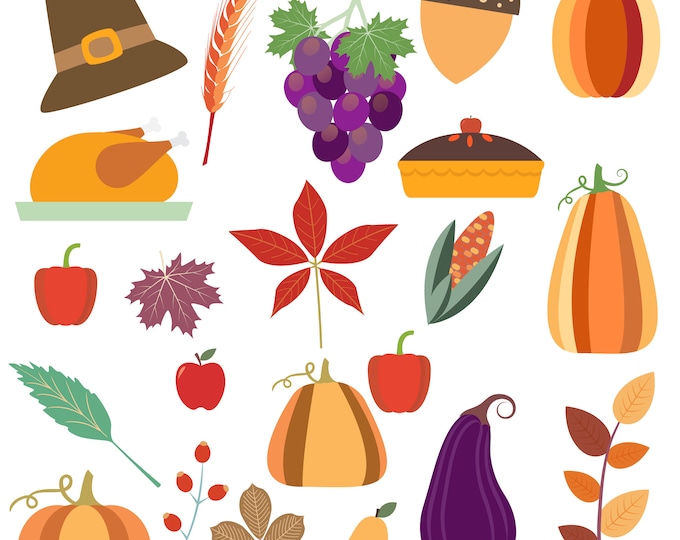 Thanksgiving SVG Bundle Instant Download Graphics Fall - Etsy