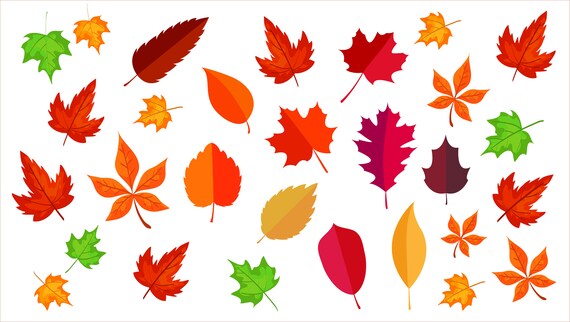 October Leaves Clipart