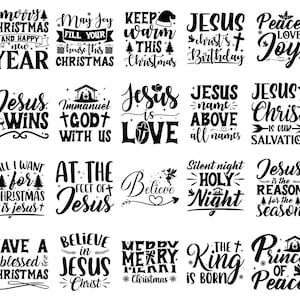 Christian Christmas Svg Bundle, Merry Christmas Svg, Jesus Christmas ...