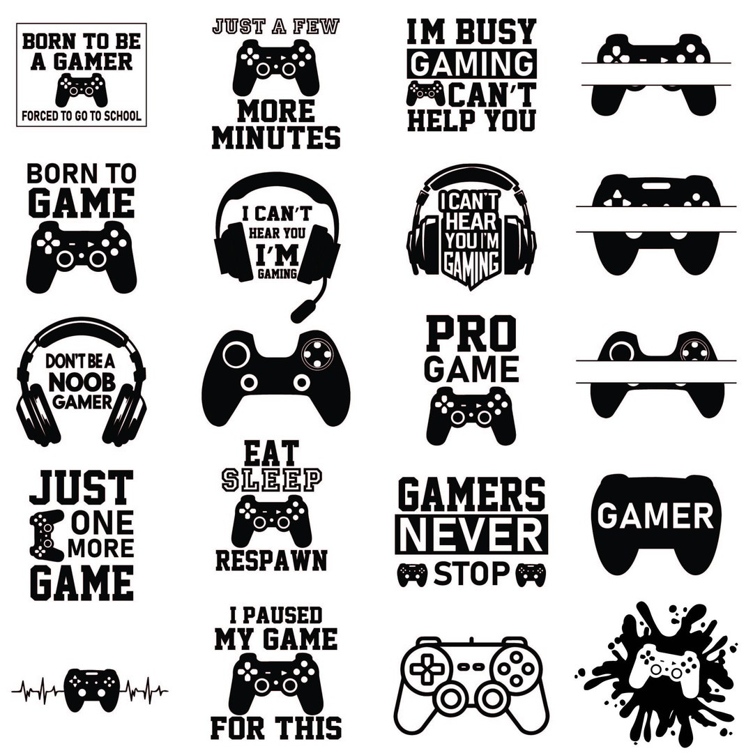 Gamer Girl Svg, Gamer Boy Svg, Retro Gamer Svg, Gamer Dad Svg, Gamer ...