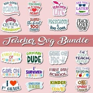 Teacher Svg, School Svg, Teacher Svg Bundle, Teacher Quote Svg, Teacher ...