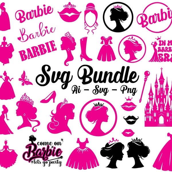 Barbie Svg - Etsy