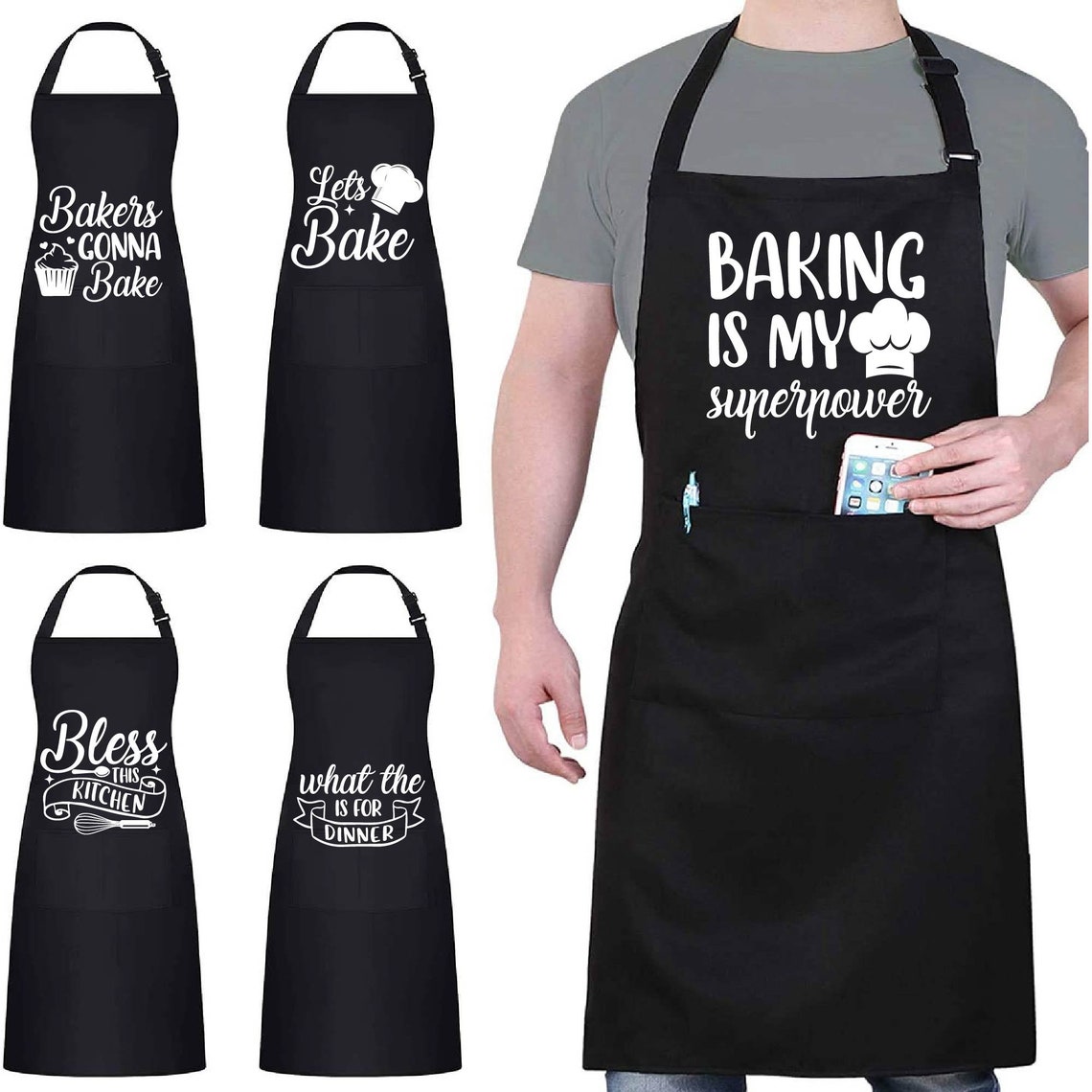 Funny Apron Sayings SVG Bundle: Kitchen & BBQ Designs (digital Download ...