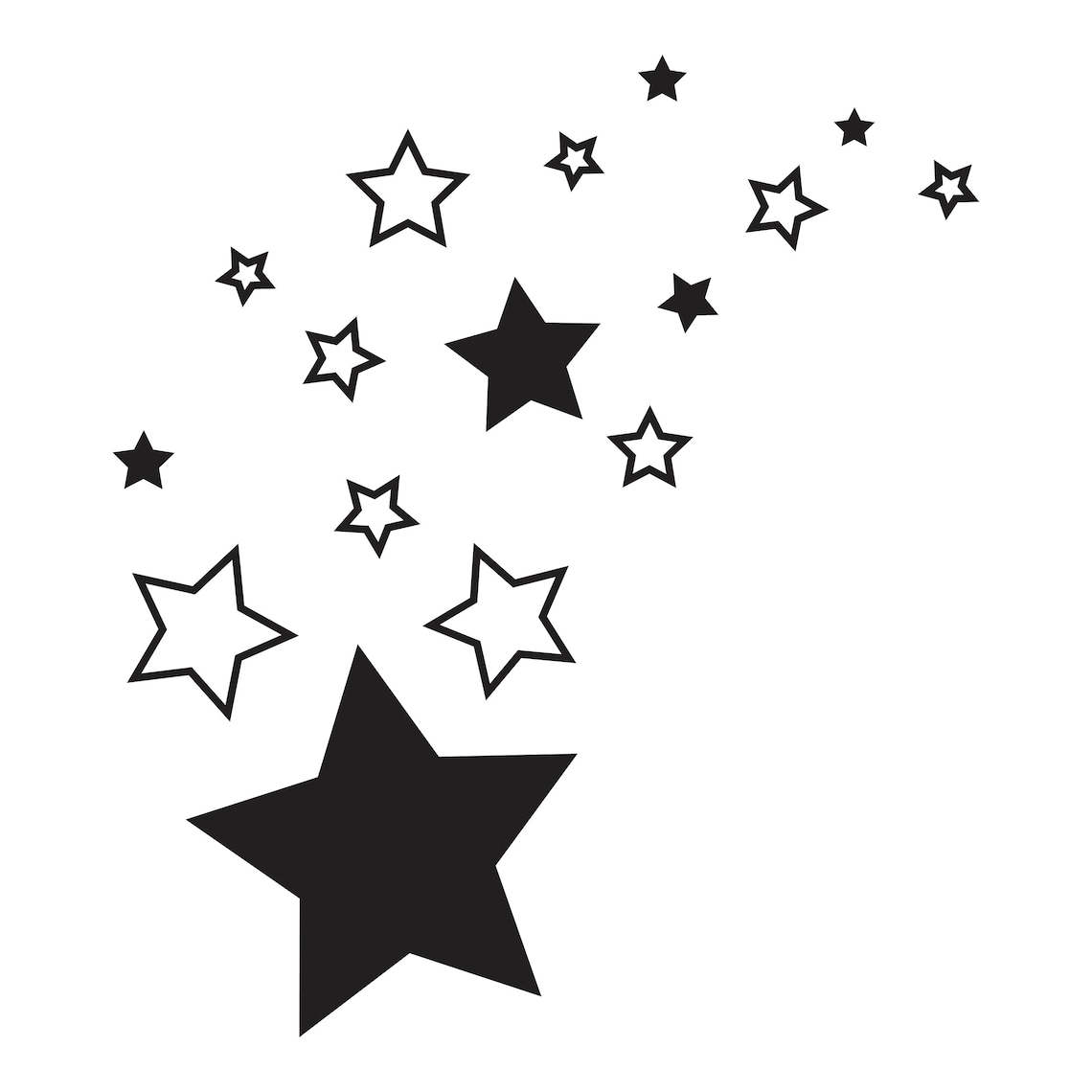 Sparkle Stars Svg Bundle Download Sparkling Stars Svg - Etsy
