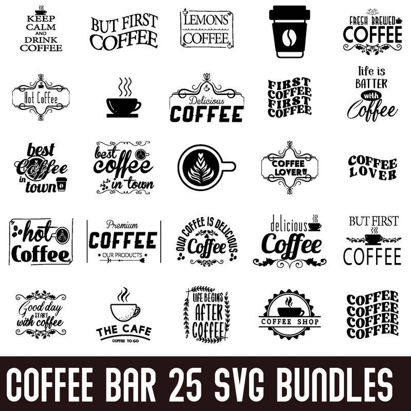Coffee Sign Svg - Etsy