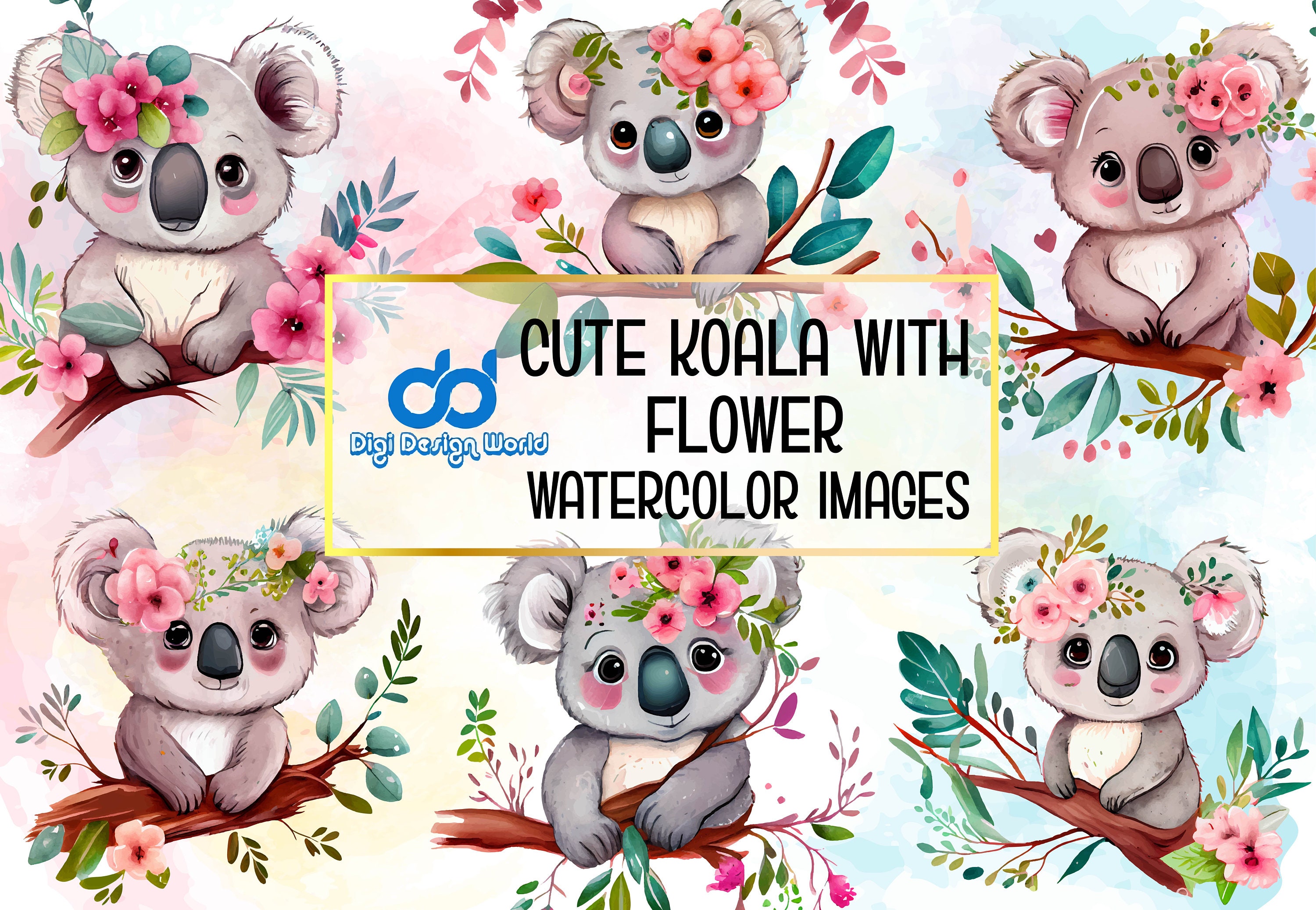 Happy Koala Clip Art