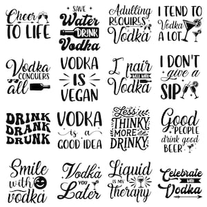 Vodka Quotes SVG, Vodka Sayings Svg, Vodka SVG PNG, Alcohol Quotes Svg ...