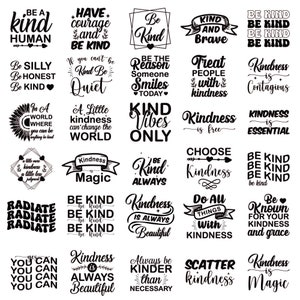 Bee Kind Svg Bundle, Kindness Svg Bundle, Be Kind Svg Bundle, Positive ...