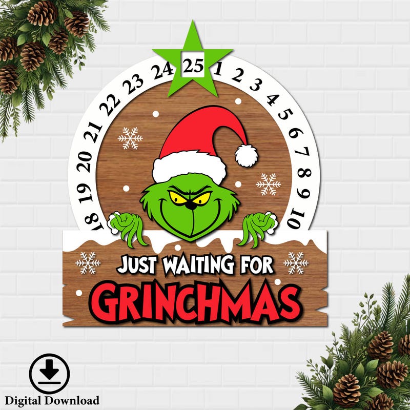 Grinch Advent Countdown - Etsy UK