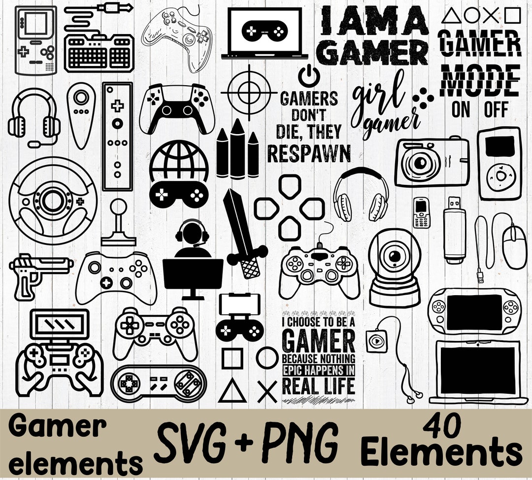 Gamer SVG Bundle, Video Games Svg, Boys Shirt Svg, Game Controller Svg ...