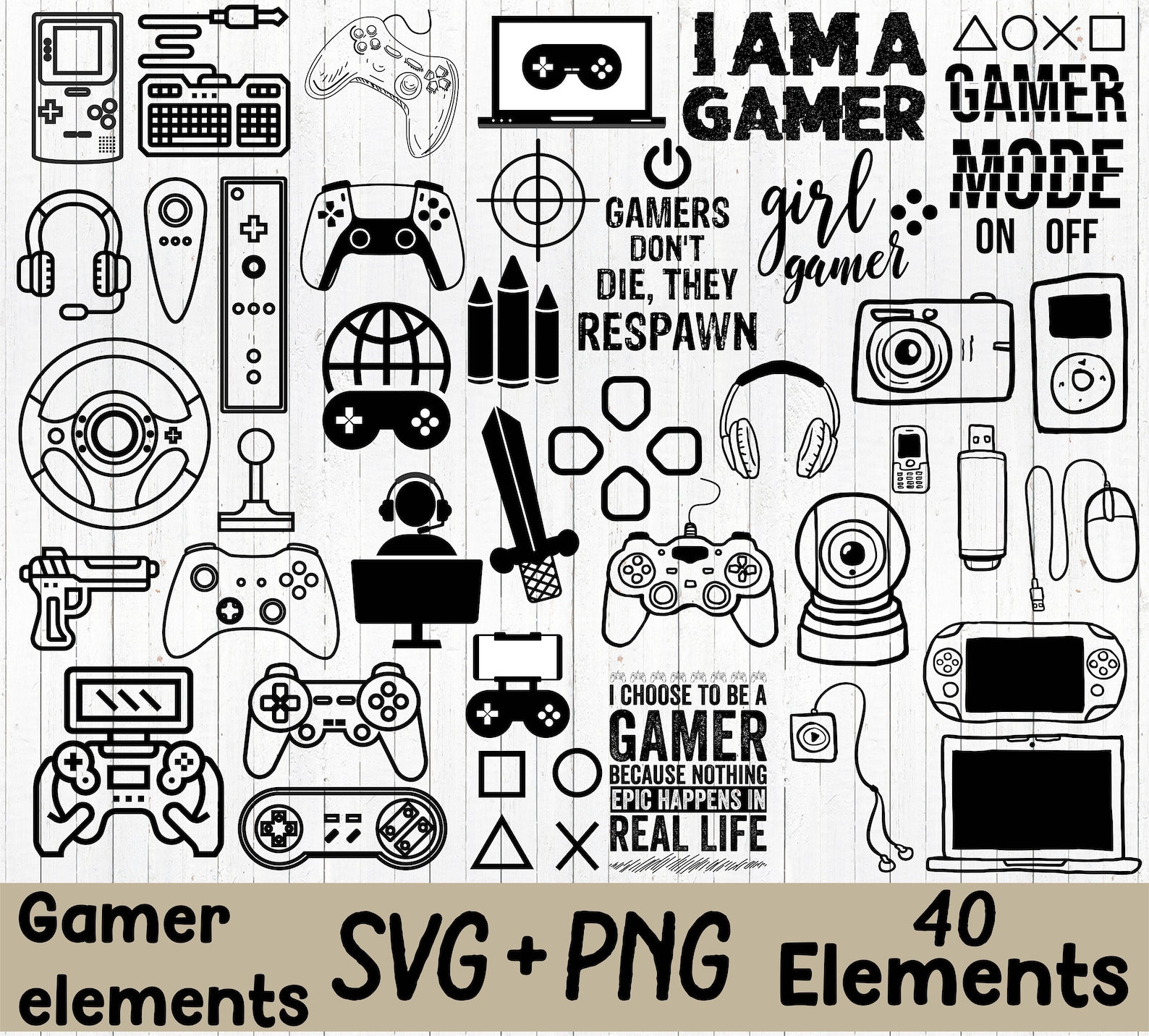 Gamer SVG Bundle, Video Games Svg, Boys Shirt Svg, Game Controller Svg ...