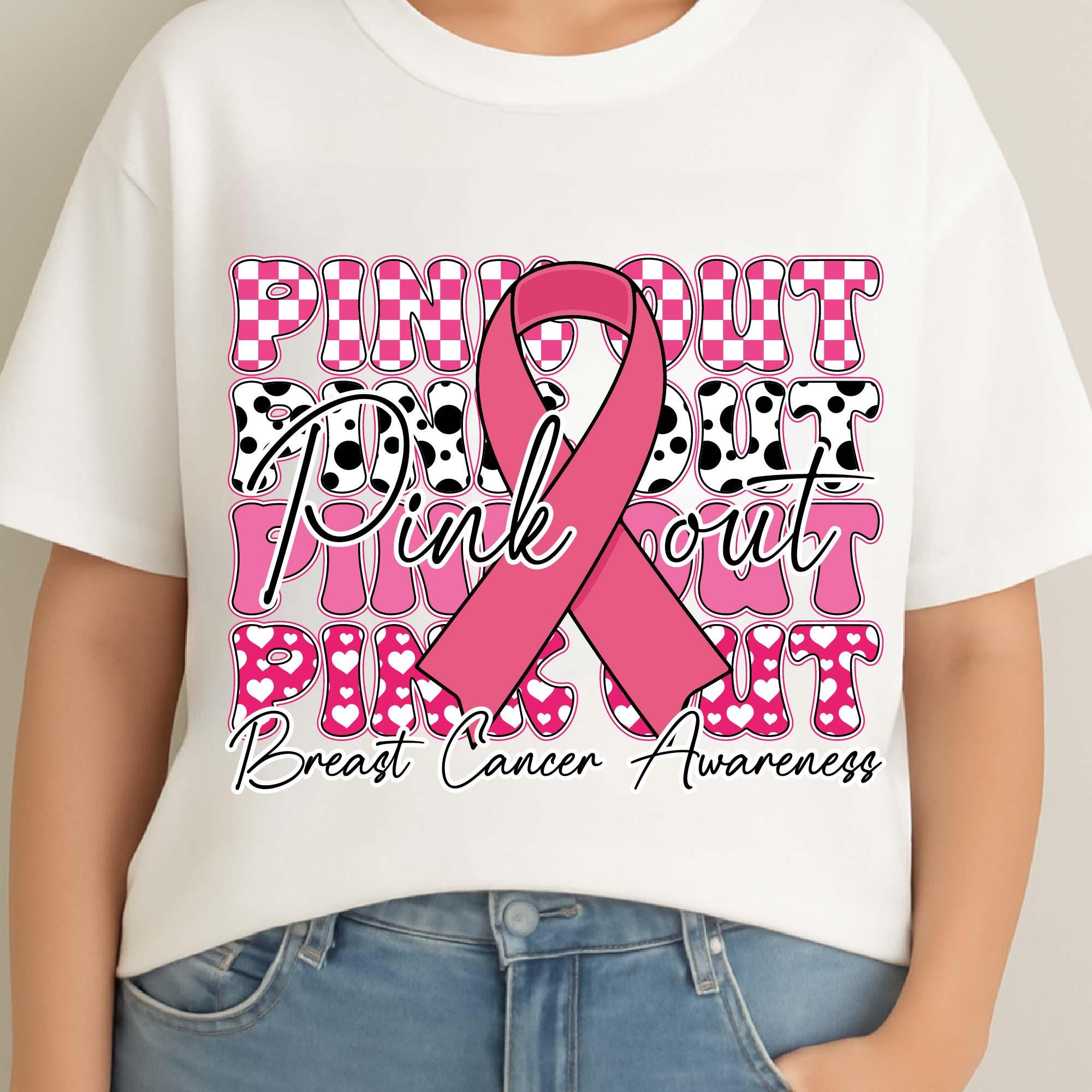 Pink Out Football PNG: Breast Cancer Awareness, Coquette Ribbon ...