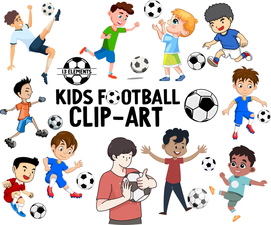 Kid Football Clipart
