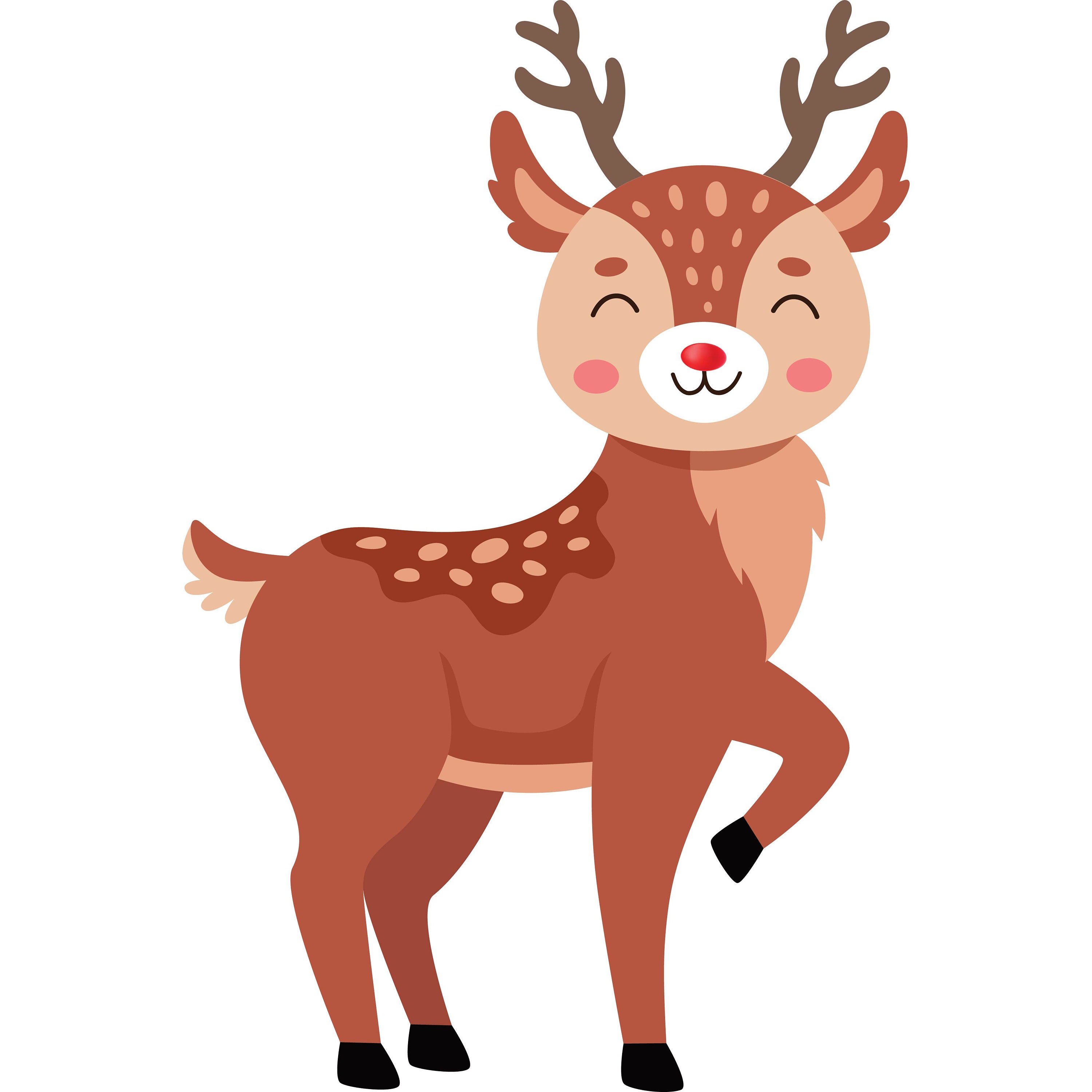 Christmas Reindeer Clipart INSTANT Download Christmas Clip - Etsy