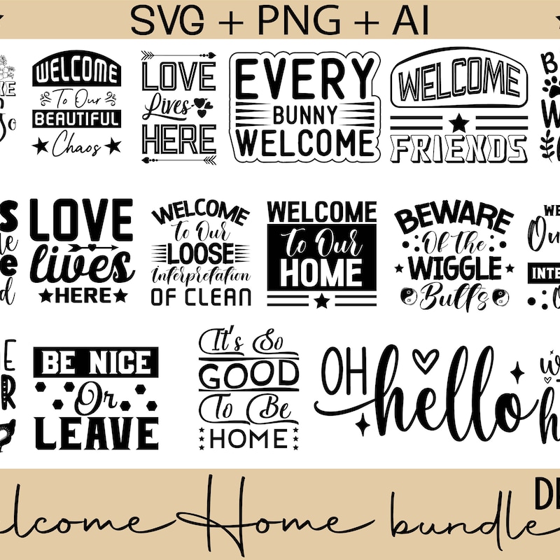 Welcome to Our Home Svg - Etsy