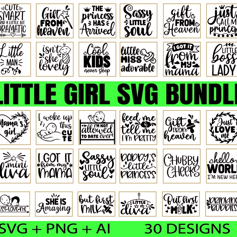 Baby Girl Svg - Etsy