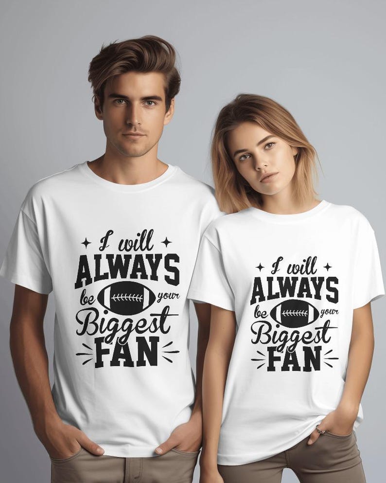 Biggest Fan Football SVG: Cricut Shirt Files (digital Download) - Etsy