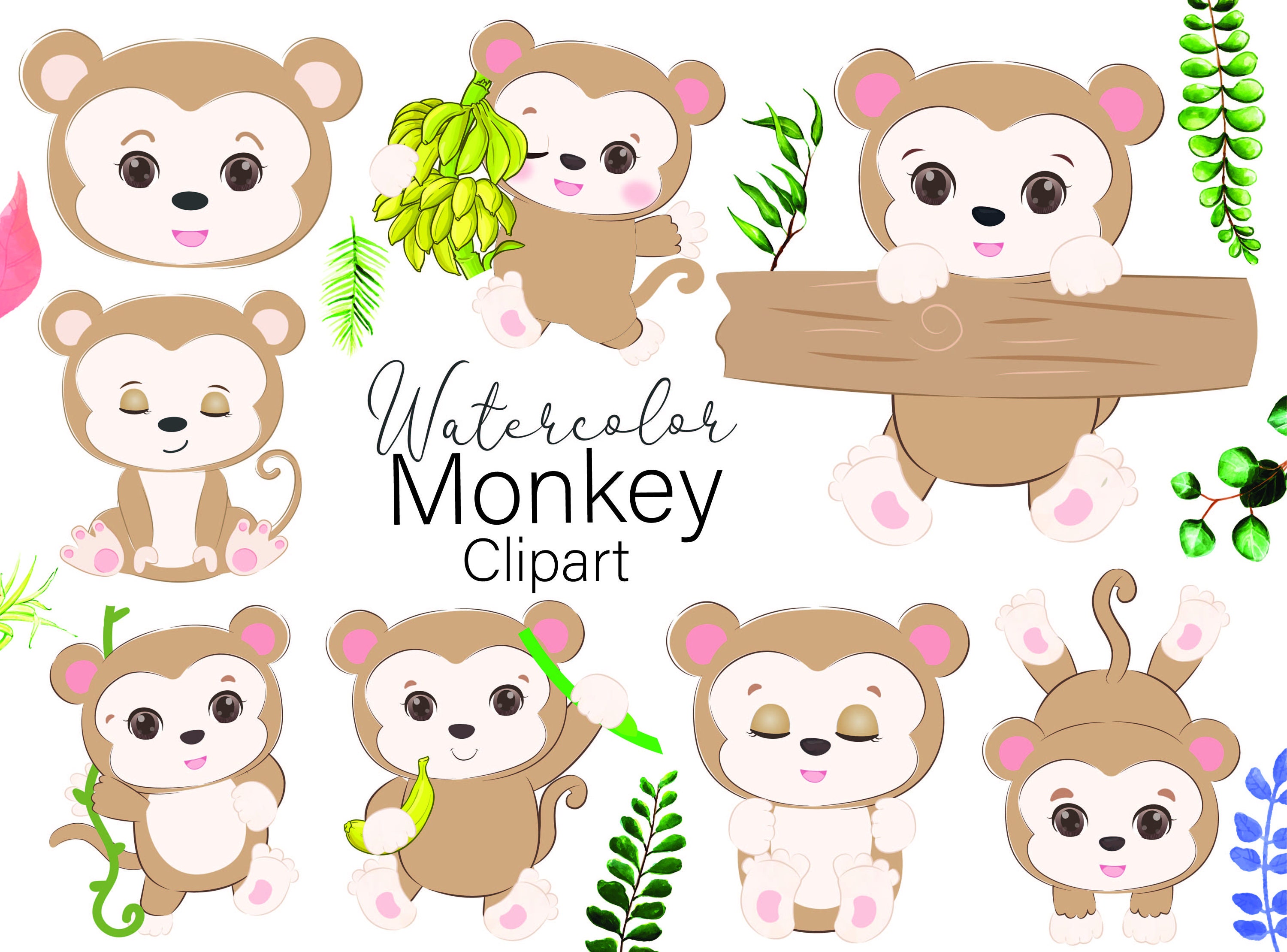 Hanging Monkey Clip Art
