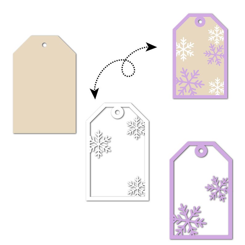 Christmas Gift Tag SVG Bundle, Laser Cut Files - Etsy