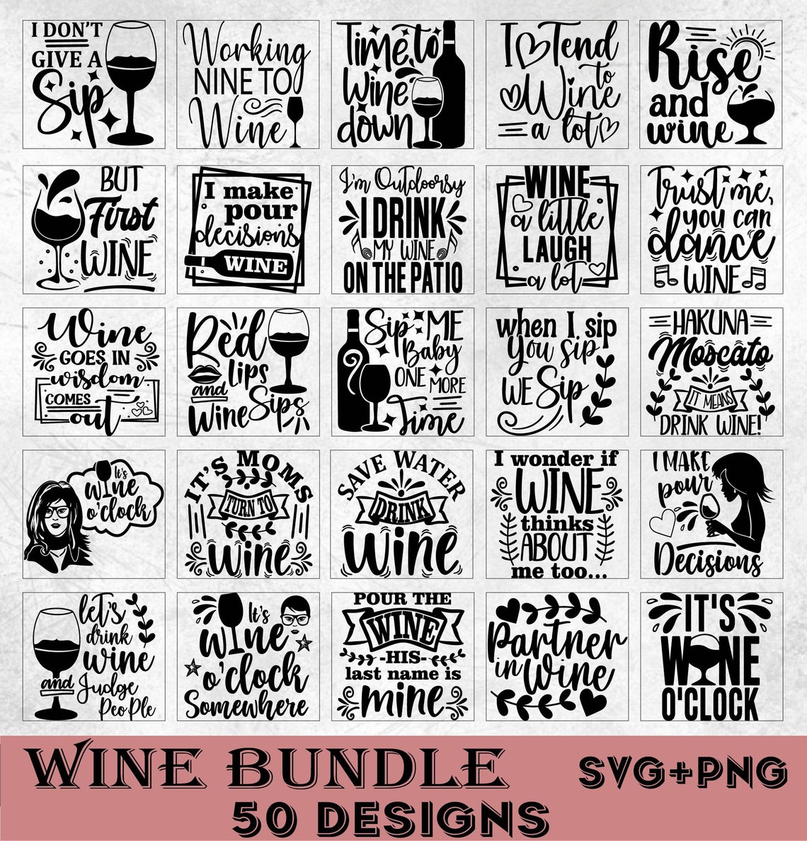 Ensemble Svg de citations sur le vin, vin Svg, Svg à boire, verre à vin ...