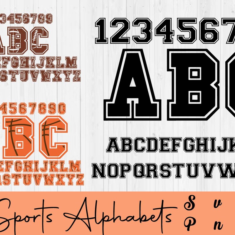 Basketball Font Download - Etsy