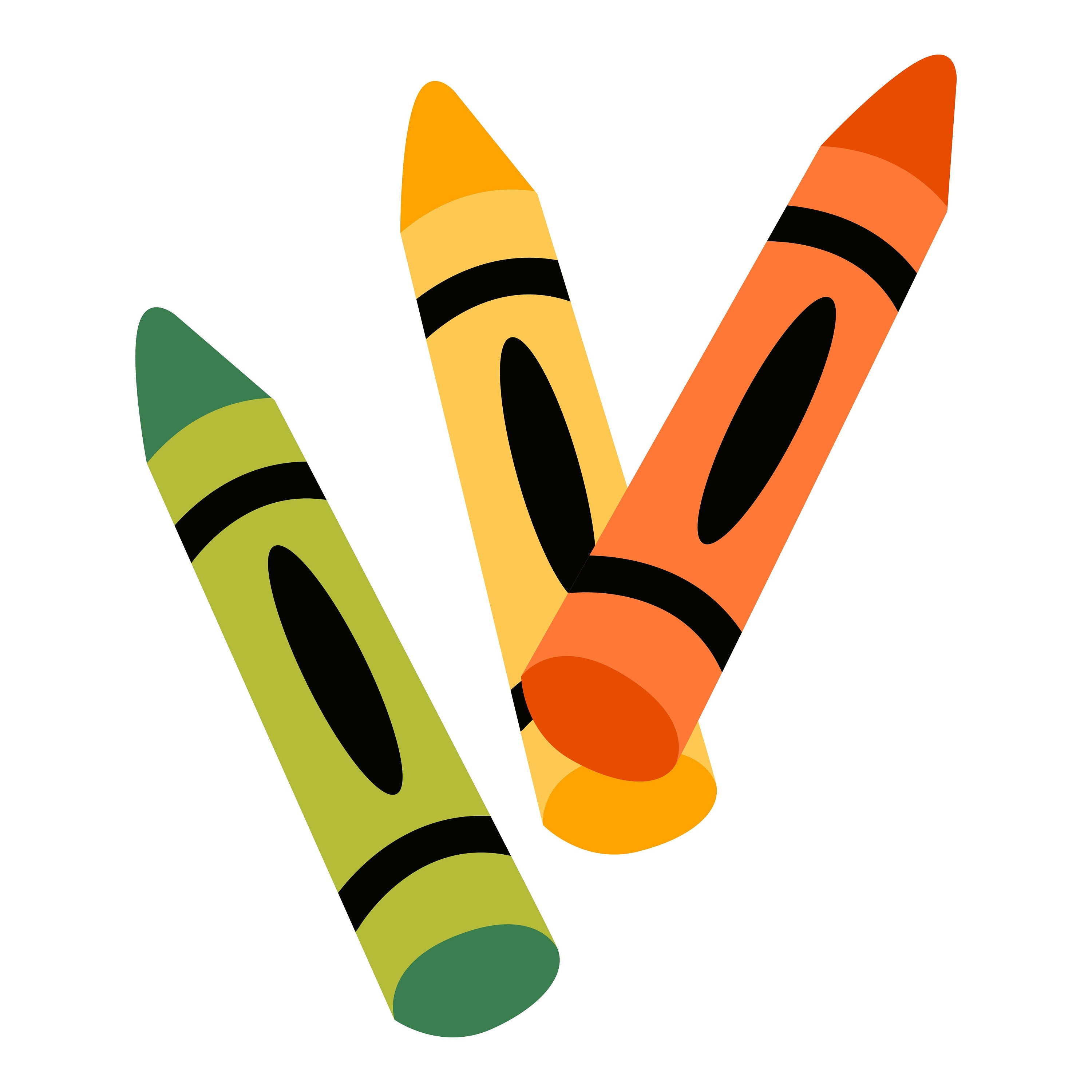 Crayons Clipart Watercolor Digital Crayons School Supplies - Etsy