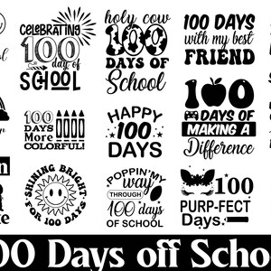 100 Days of School, First Day School Svg Bundle, Back School Svg Bundle ...
