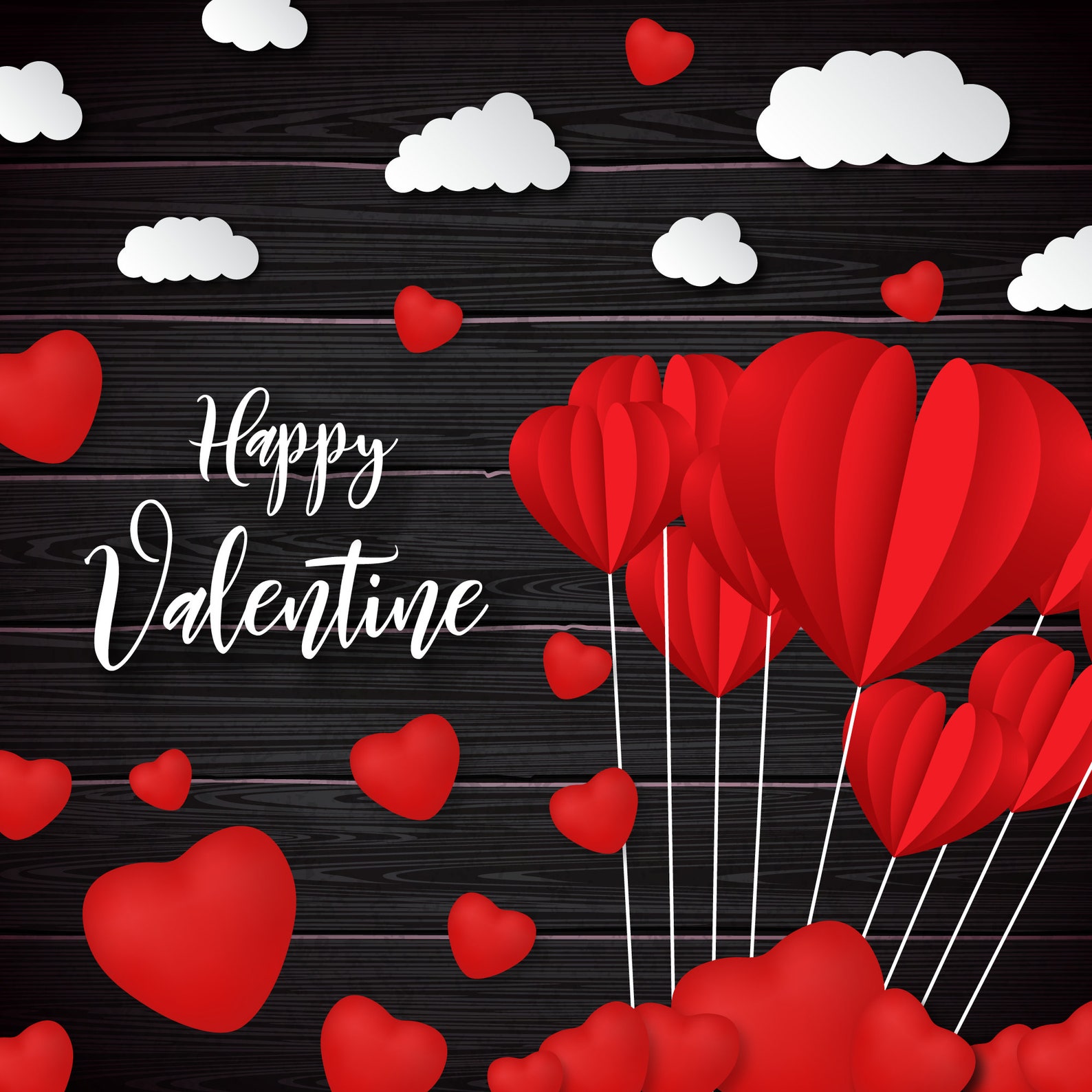 Balloon Clipart Valentines and Christmas Day Clipart Bundle | Etsy