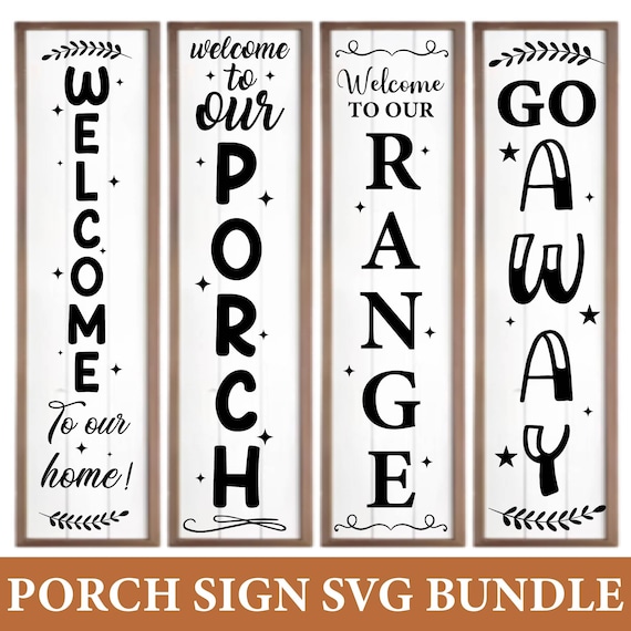 Farmhouse Vertical Signs Svg Welcome Porch Sign SVG | Farmhouse Cricut