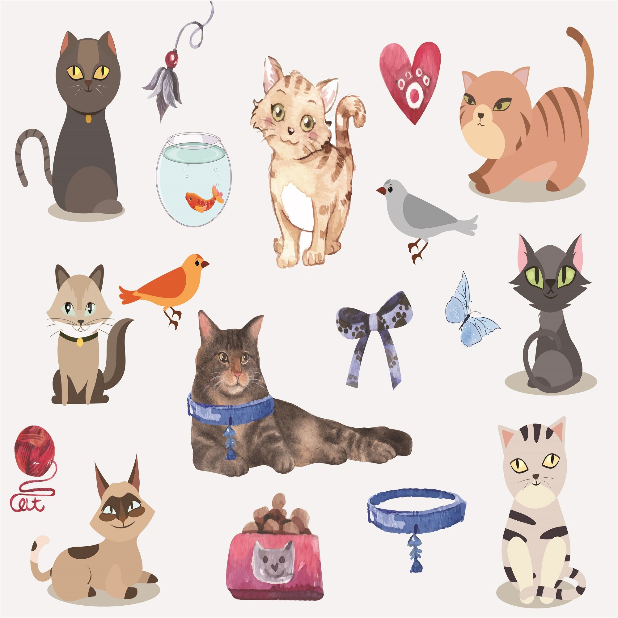 Free Cute Cat Clipart