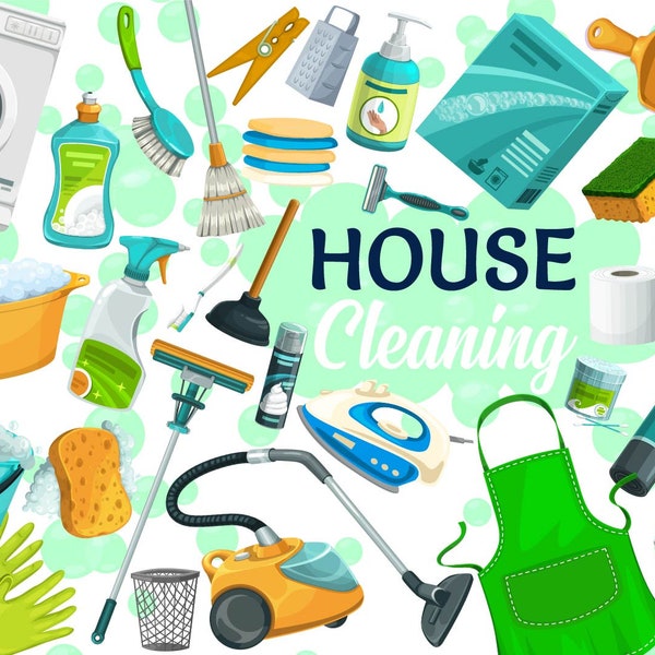 Household Cleaning Svg - Etsy