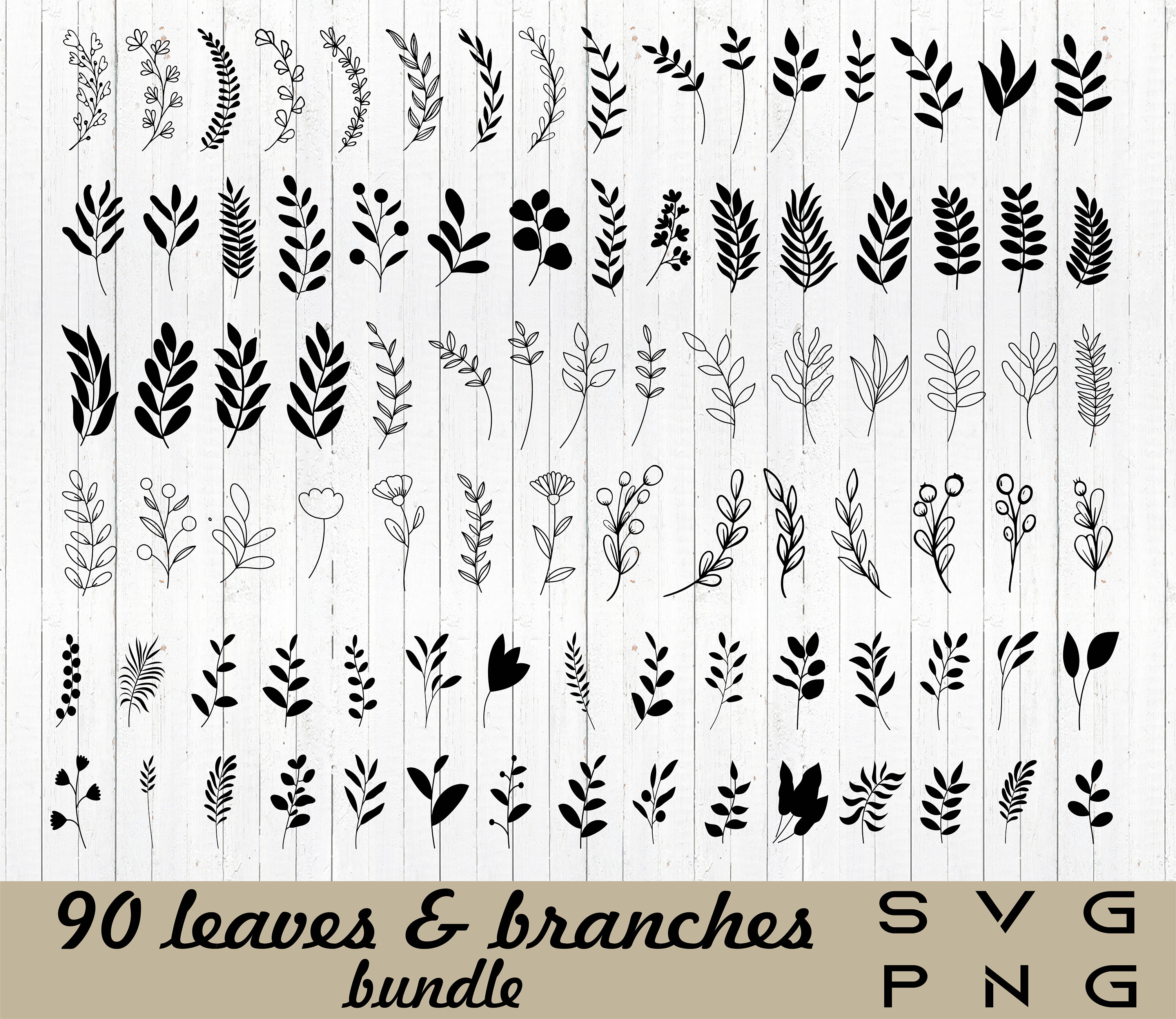 Leaves SVG Bundle Bouquet Flowers Svg Floral Plant Png - Etsy Australia