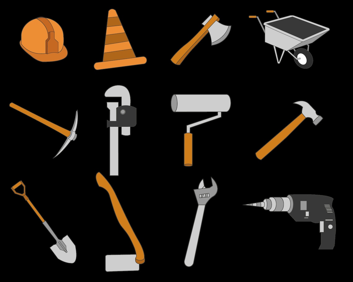 Tools Clipart Tool Kit Clip Arts Equipment Icons - Etsy