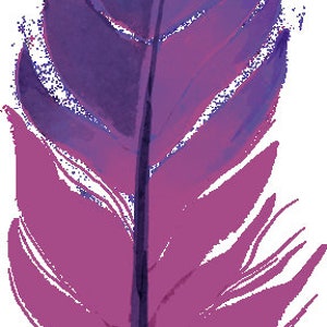 Watercolor Feathers Clipart, Colorful Bright Feather - Instant Download ...