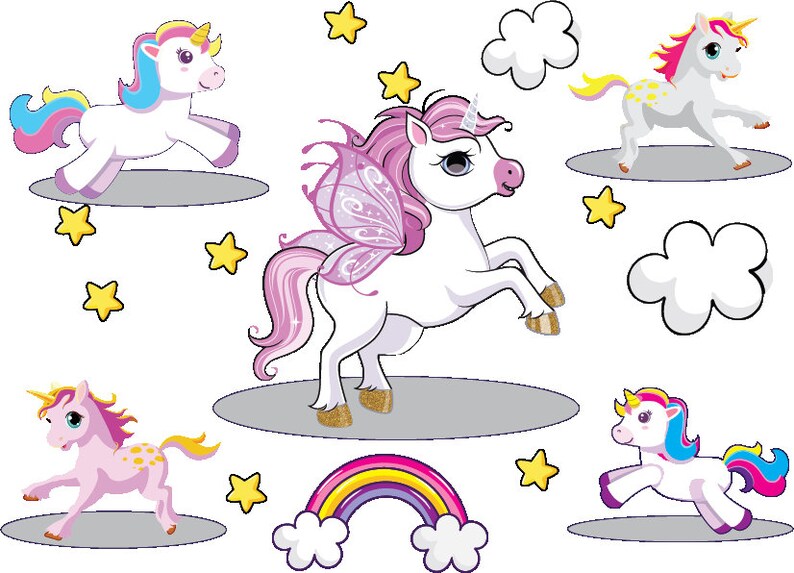 Unicorn Friend Clipart Unicorn Graphics INSTANT DOWNLOAD - Etsy