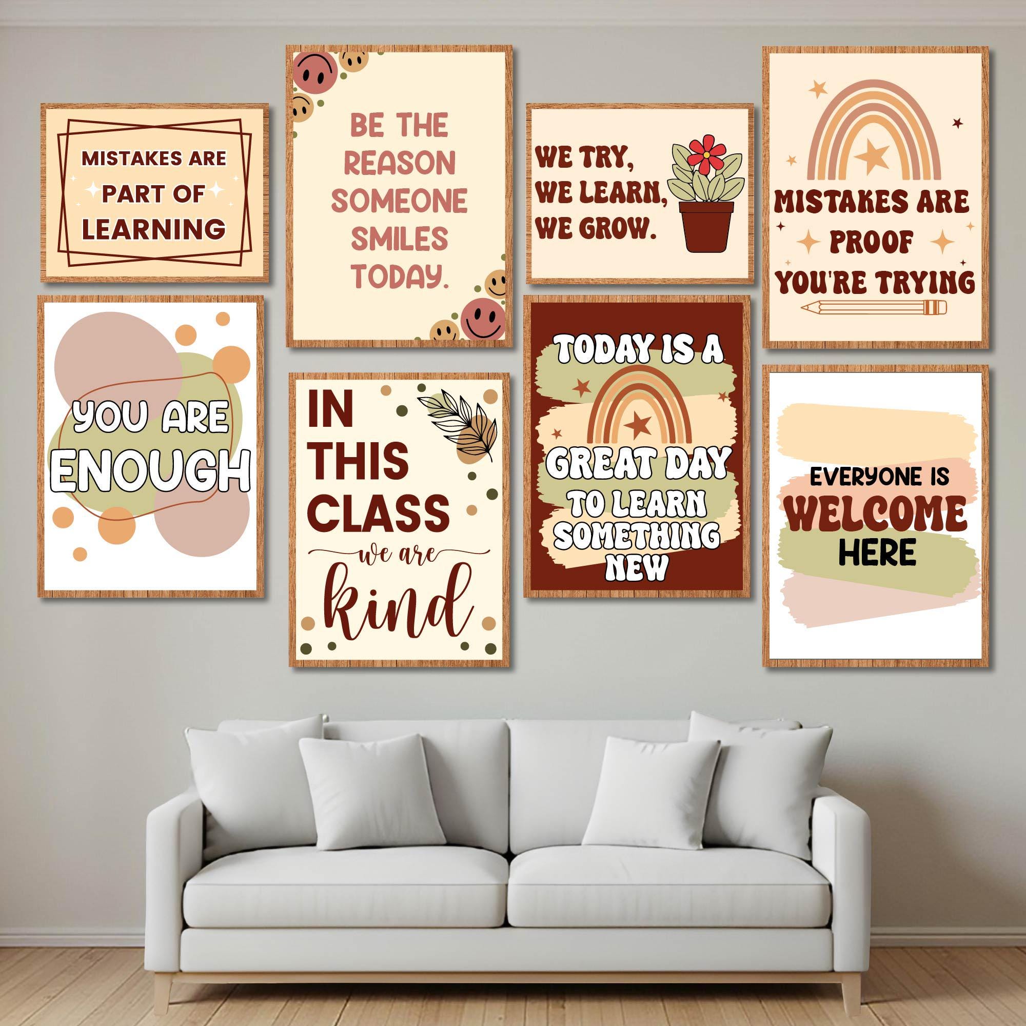 Motivational Classroom Posters Bundle: Printable Educational Wall Art ...