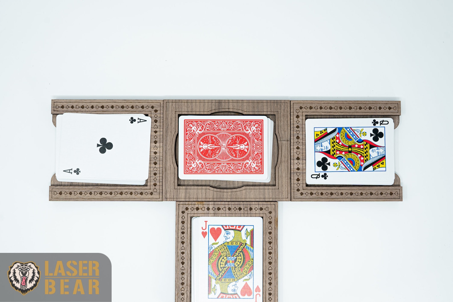 Laser Cut Files, Card Mat, Playing Card Holder, Playing Card Holder Svg ...