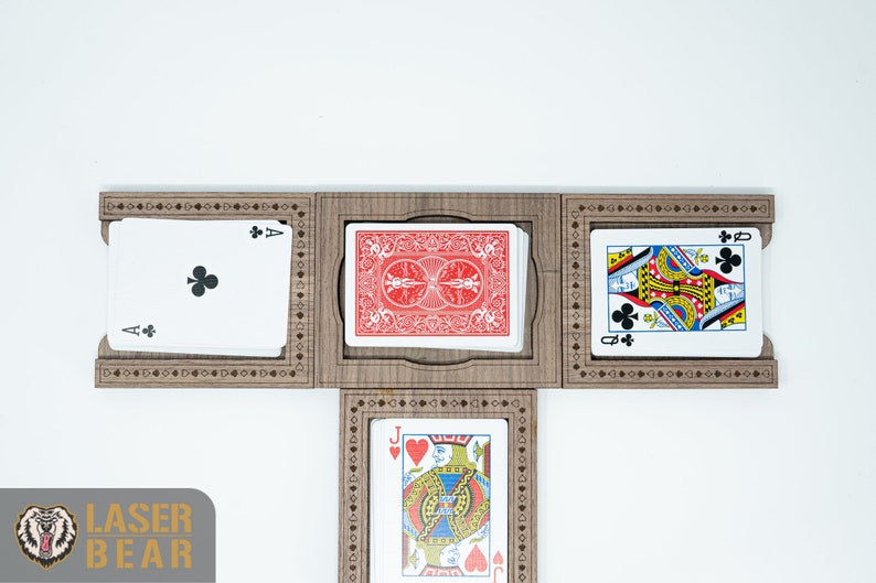 Laser Cut Files, Card Mat, Playing Card Holder, Playing Card Holder Svg ...