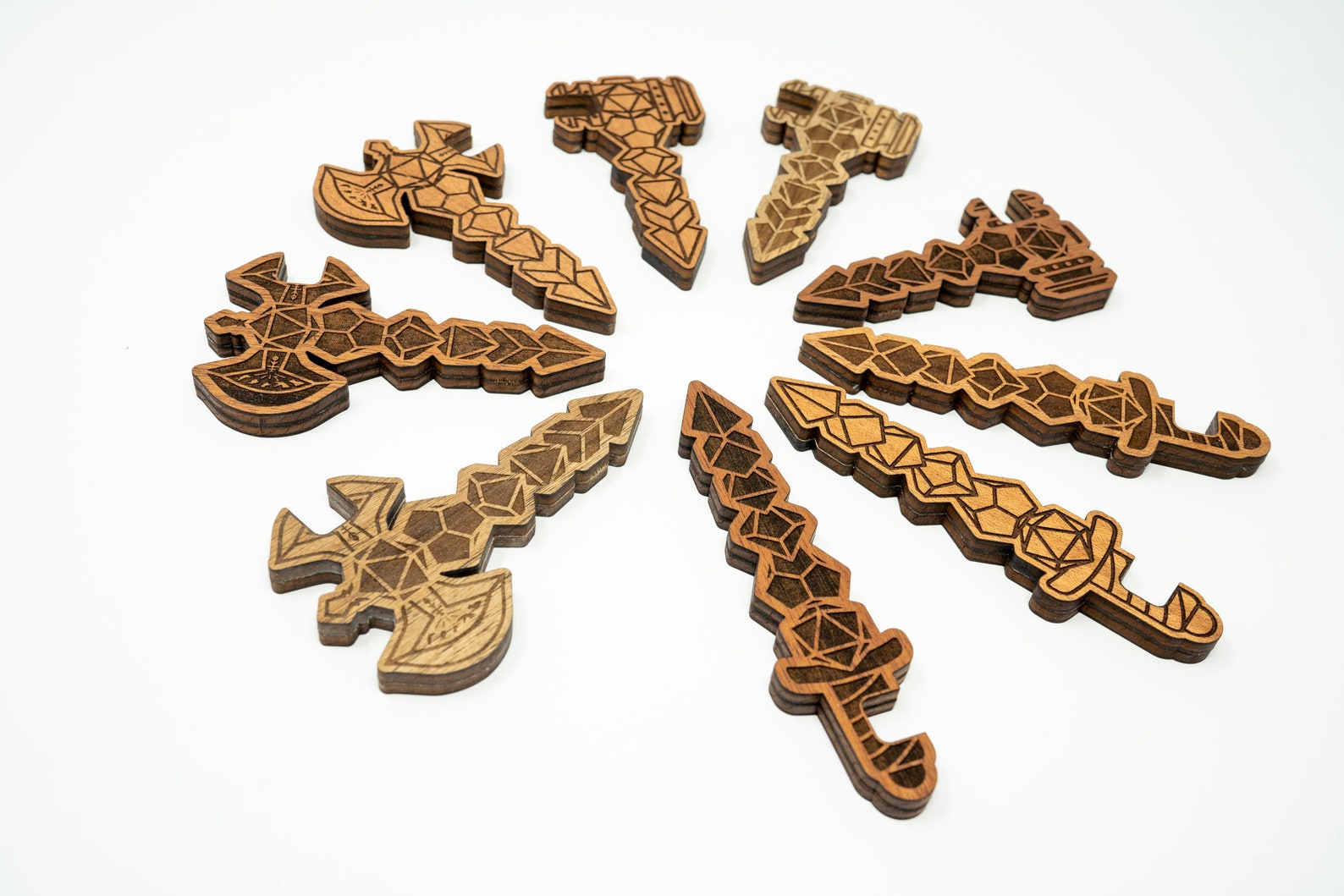 Laser Cut Phone Stand - Laser Cut File ONLY, Dice Sword, Dice Axe, Dice ...