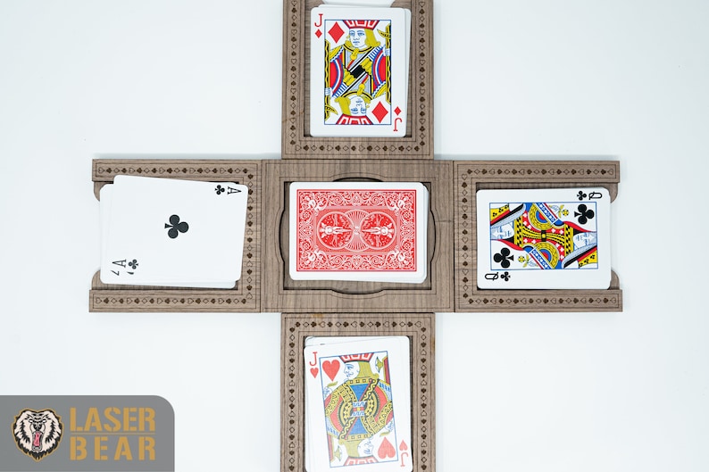 Laser Cut Files, Card Mat, Playing Card Holder, Playing Card Holder Svg ...