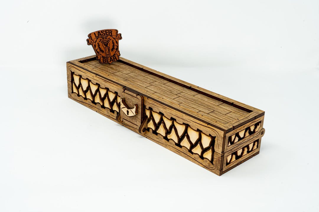 Mimic Chest, Laser Cut Files, Pencil Box File, Mimic Chest 3d, Mimic ...