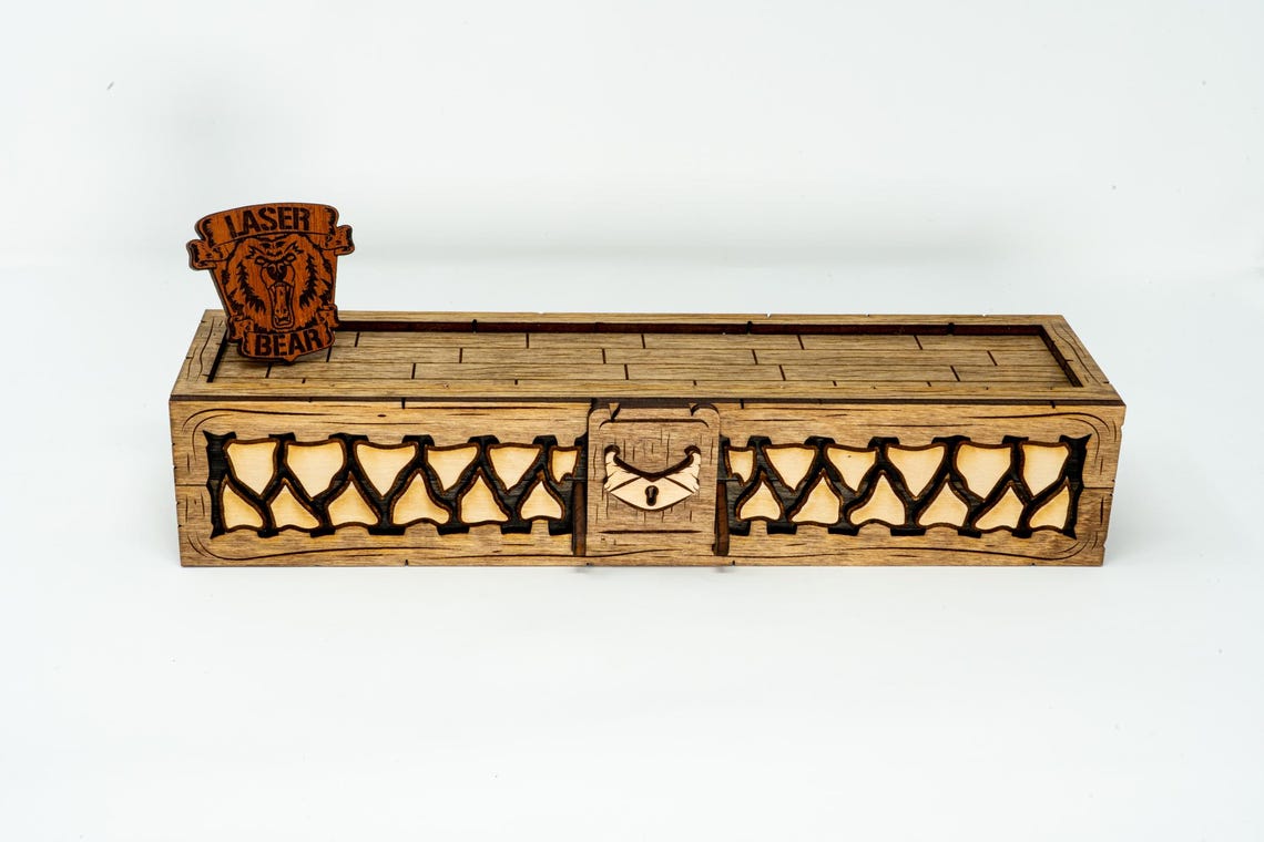 Mimic Chest, Laser Cut Files, Pencil Box File, Mimic Chest 3d, Mimic ...