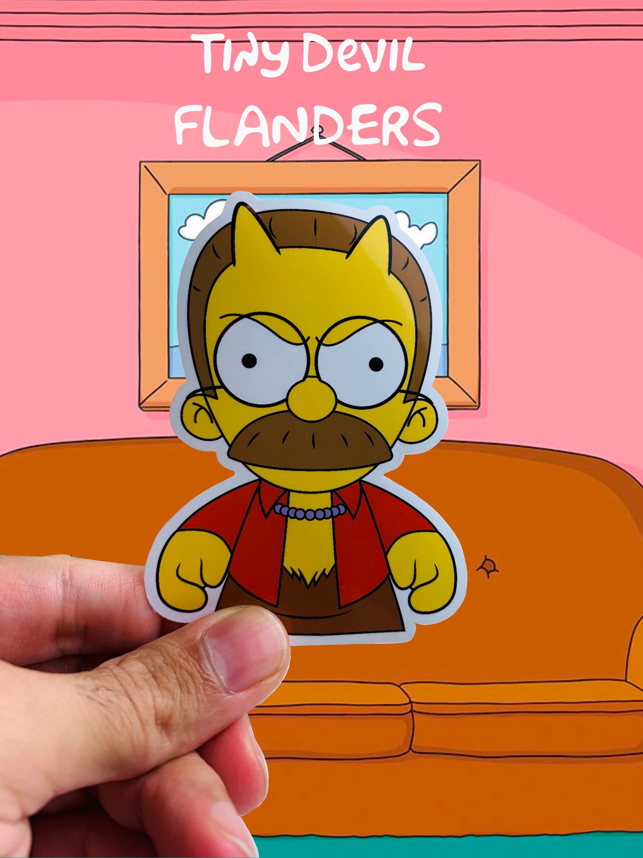 The Simpsons Devil Flanders 8 Vinyl Figure By Kidrobot Devil Flanders