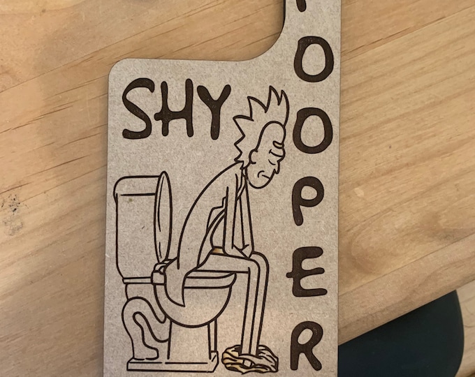 Shy Pooper Door Hanger - Etsy