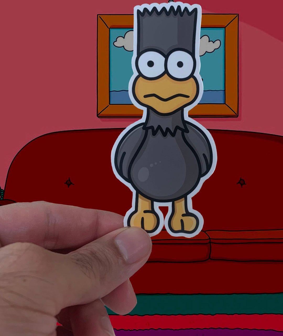 Raven “bart” STICKER - Etsy