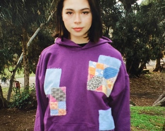 Patchwork Hoodie - Etsy