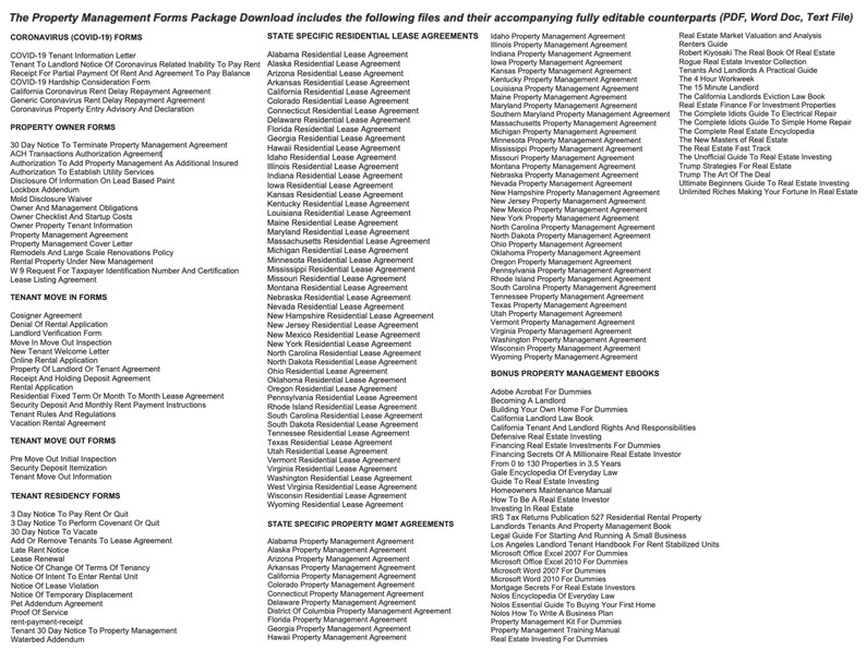 Property Management Forms Package: Bulletproof owner manager | Etsy