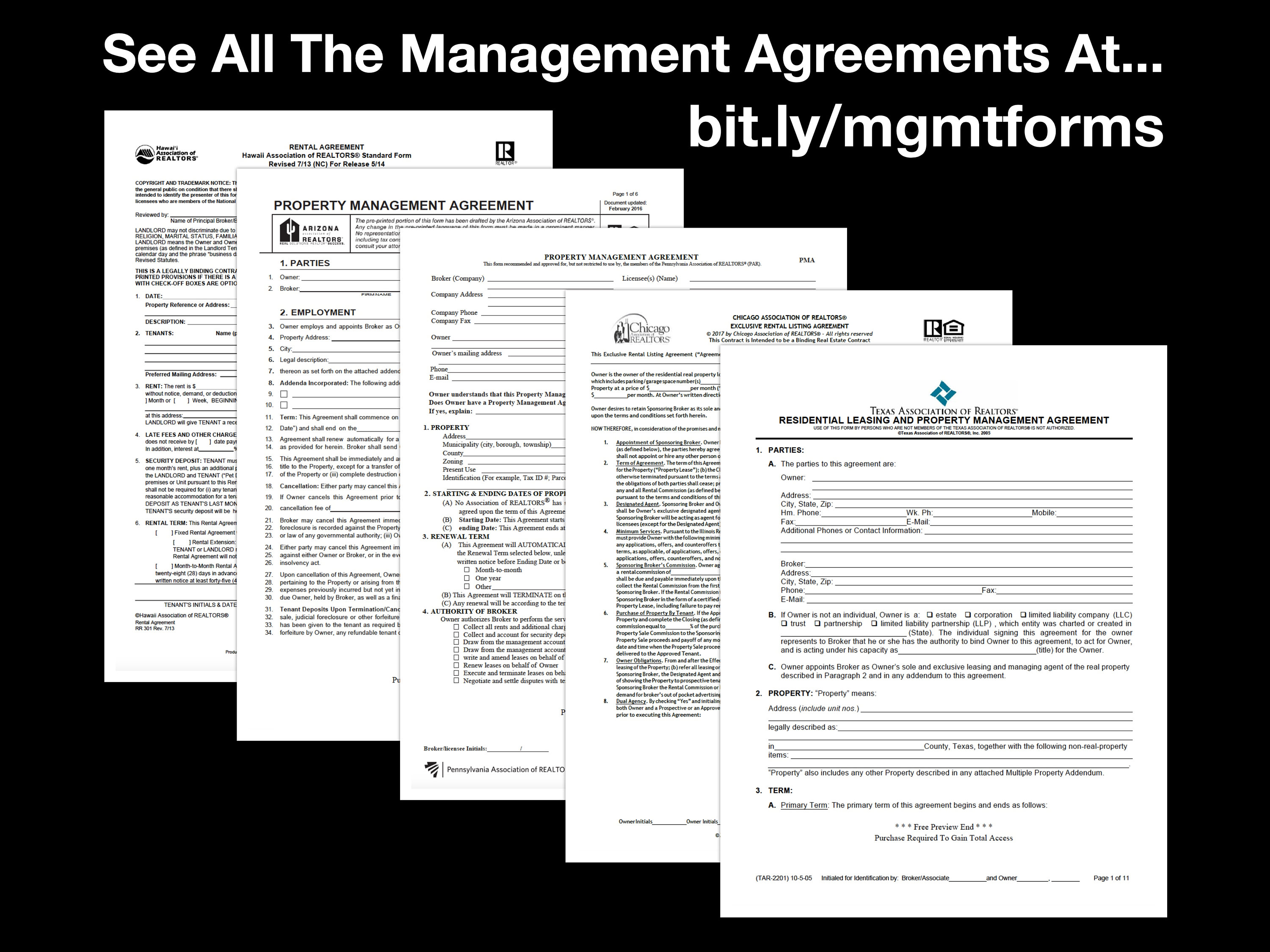 Property Management Forms Package: Bulletproof Owner, Manager, and ...