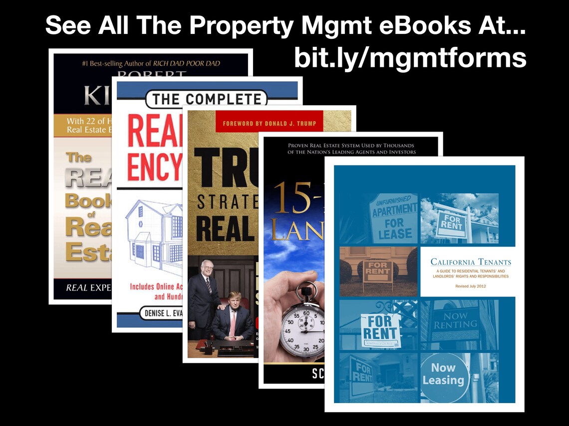 Property Management Forms Package: Bulletproof Owner, Manager, and ...
