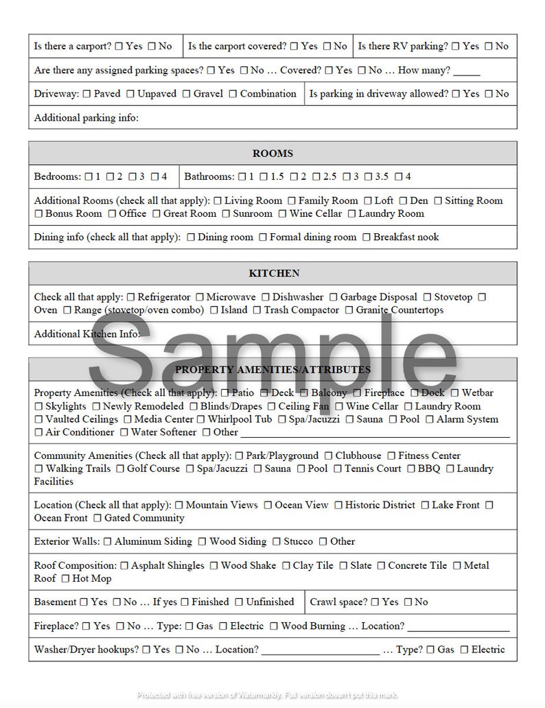 Owner, Property, & Tenant, Information Worksheet: Property Management ...